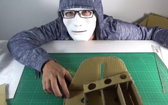 用纸板自製零钱分类筒