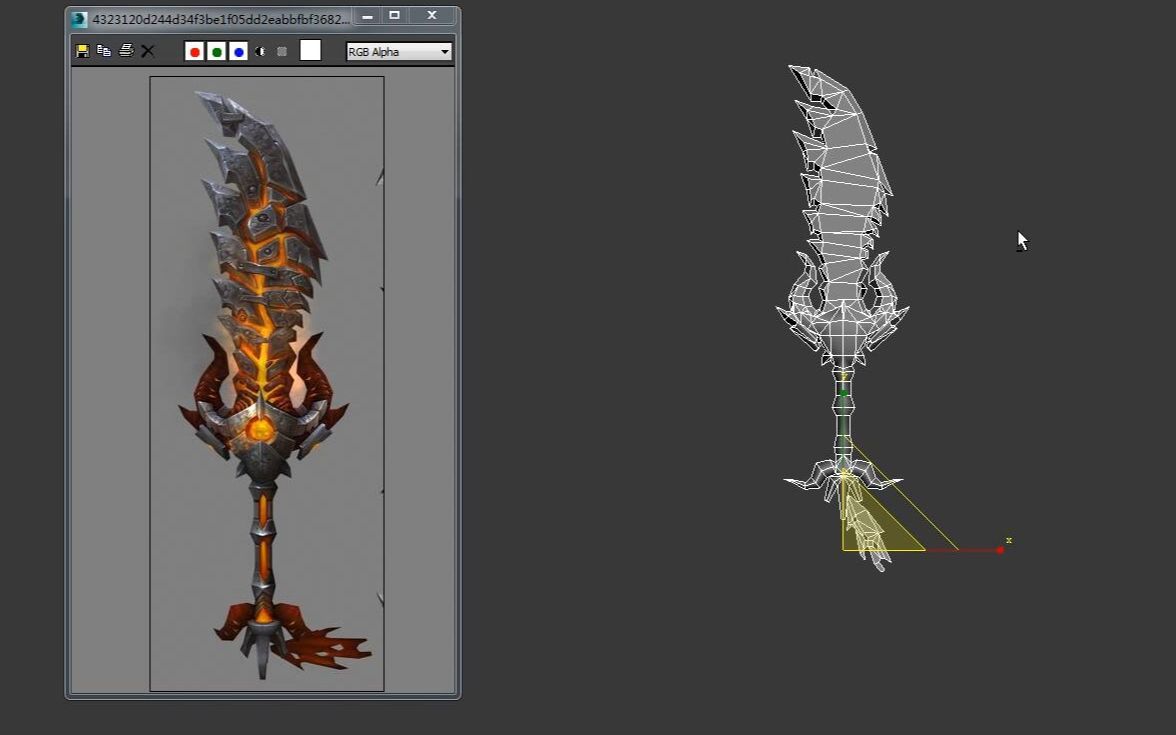 3Dmax零基础武器建模-新手小白也能学的建模教程!