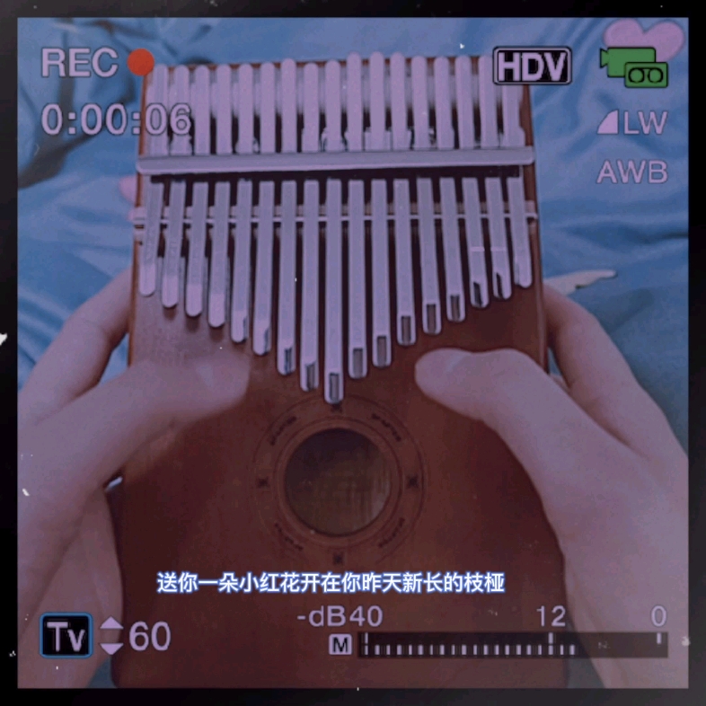 《送你一朵小红花》卡林巴琴弹奏