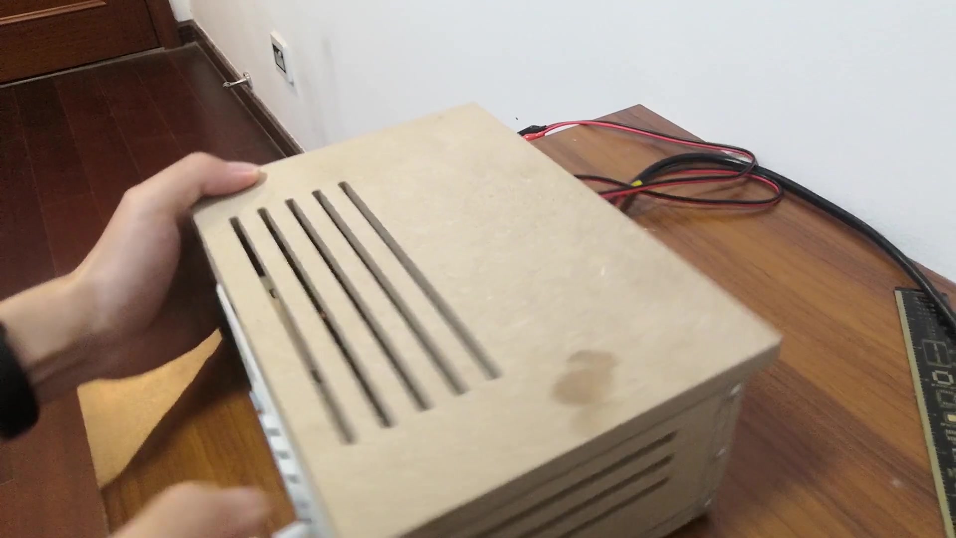 RD6012数控可调稳压电源线性前级及木制外壳