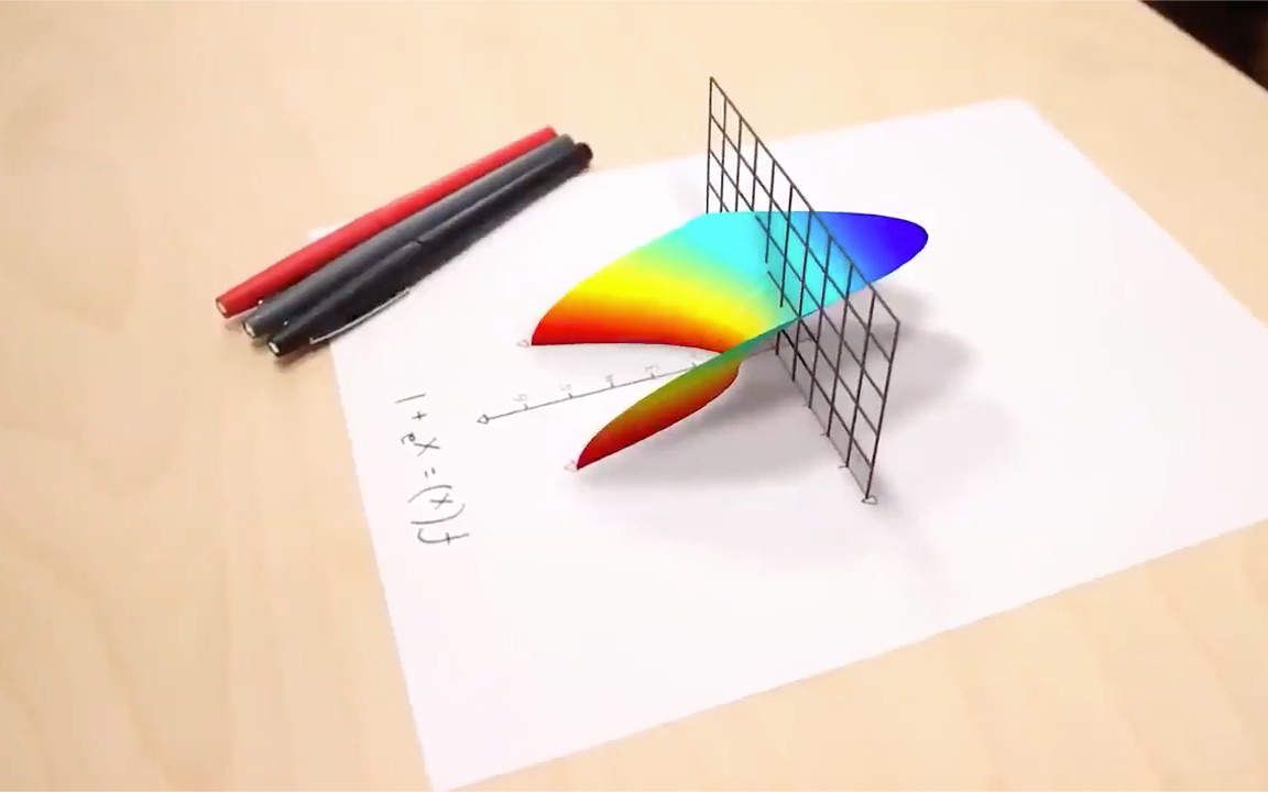增强现实在数学上的应用展示