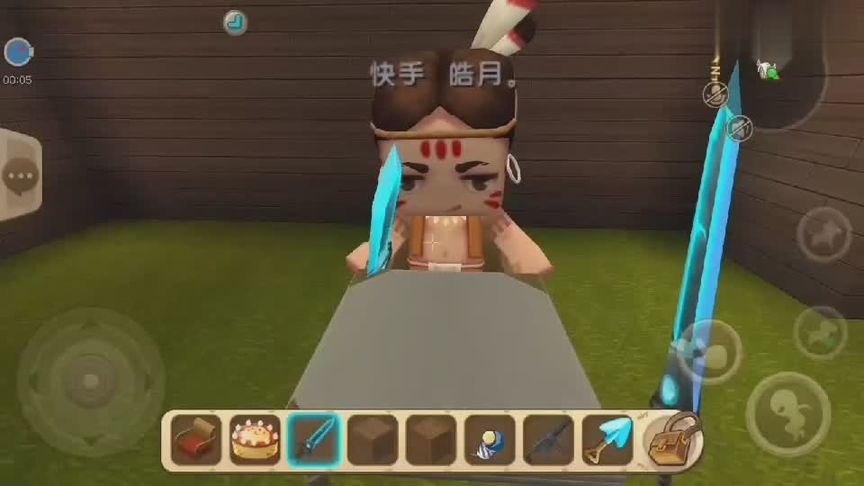 迷你世界之上厕所玩手机
