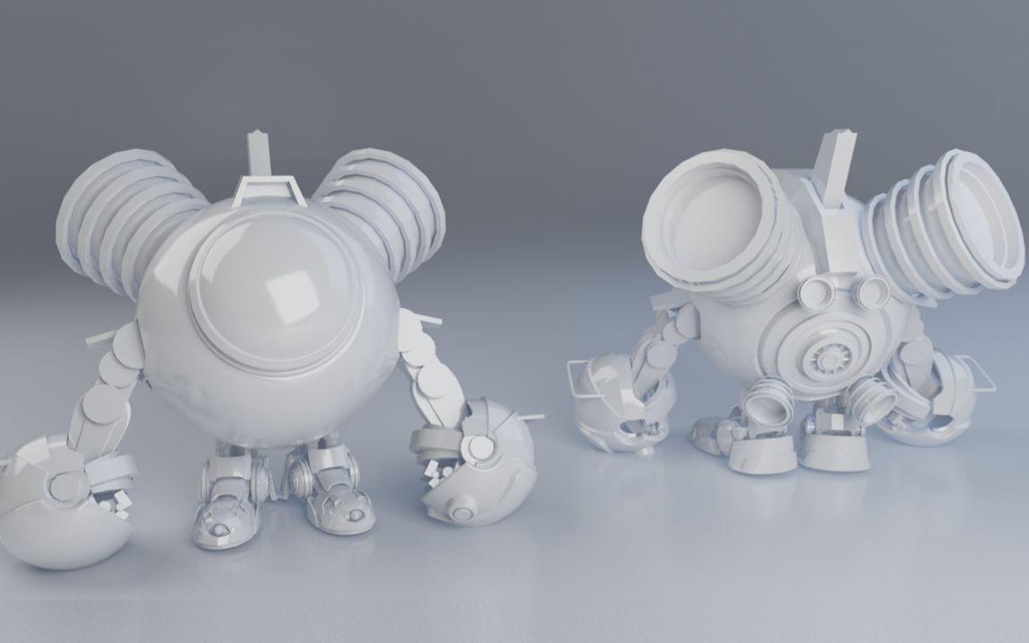 【maya建模】硬表面机器人建模教程,超详细的模型布线教学