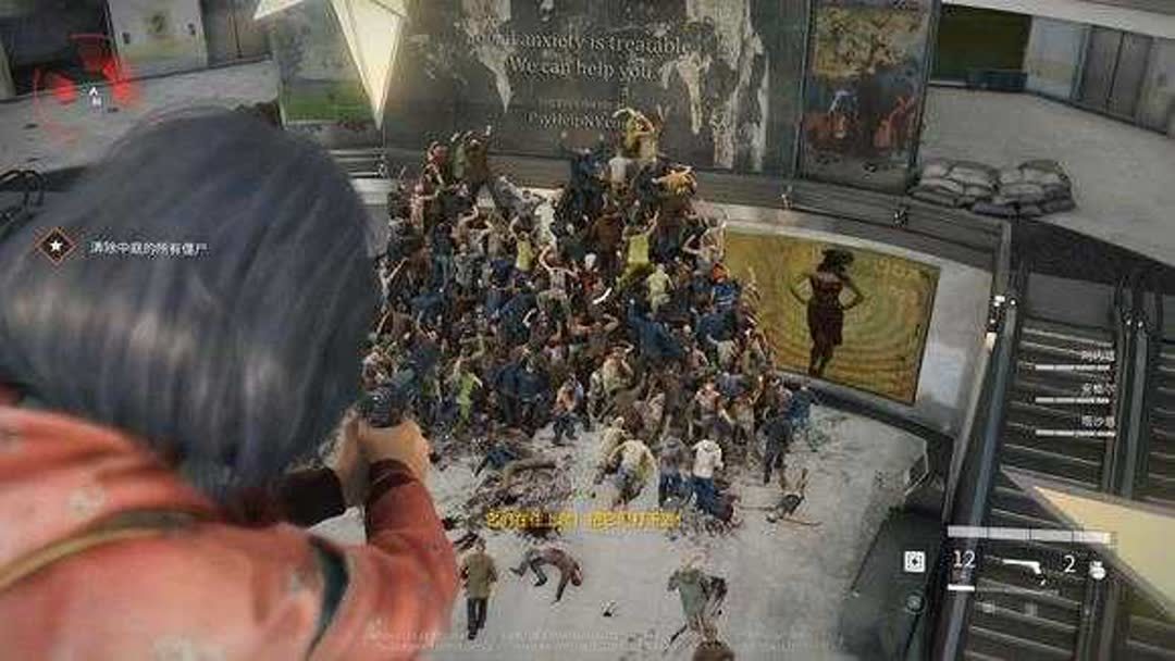 僵尸世界大战:重现电影经典一幕,丧尸堆成人梯攻占高处