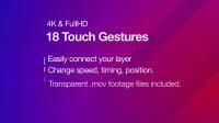 AE模板-实拍手势滑动点击动画 4K Touch Gestures Toolkit