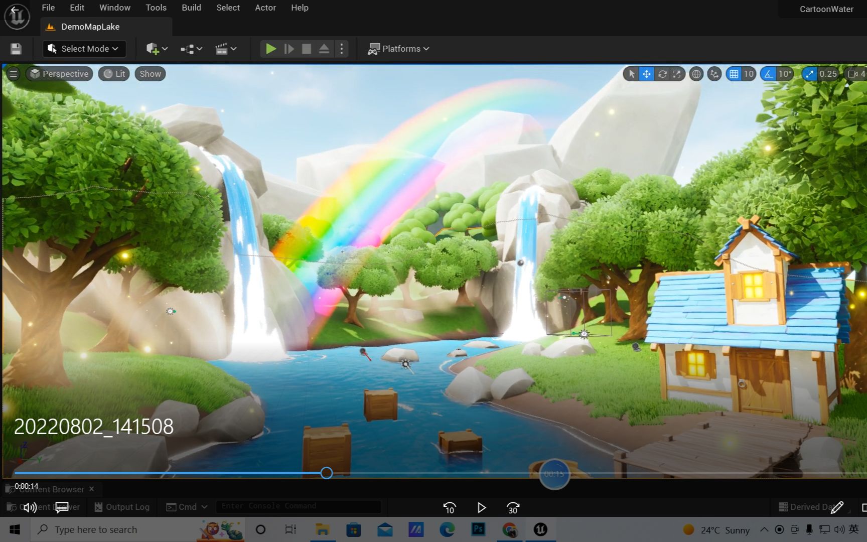 虚幻商城8月5个免费资产推荐1:最推荐卡通化山水画动态资产免费分享