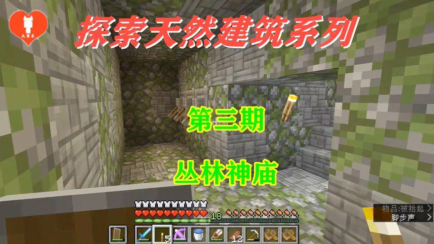 我的世界1.14.4:【探索丛林神庙】没想到还有意外发现!