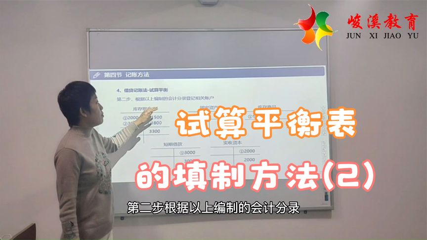 试算平衡的填制方法(2)