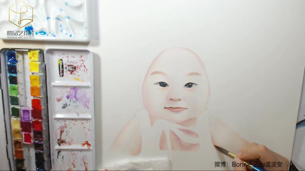 【水彩】大佬教你画水彩娃娃