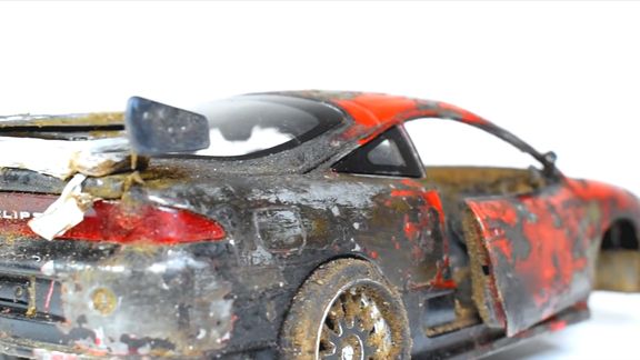 没车怎么行?看老哥帮你修复跑车.模型