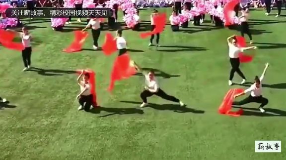 学生运动会,舞蹈系学生舞蹈表演