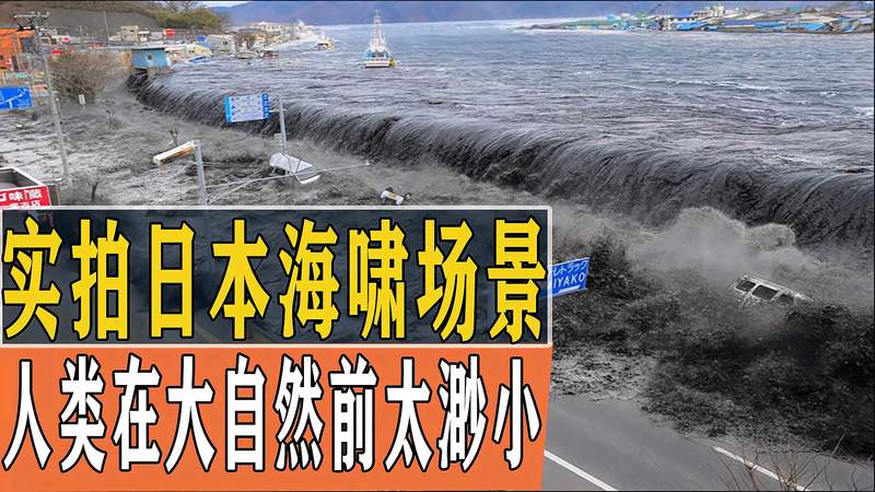 真实的记录,实拍日本2011年的大海啸,人类在大自然面前太渺小了