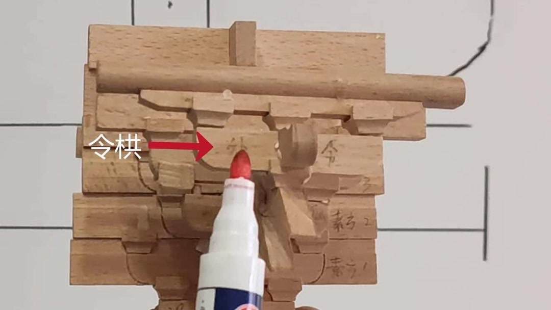 斗拱教学古建筑斗拱构件之令栱讲解,古建筑基础入门