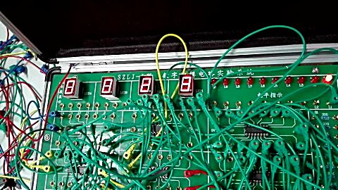 57进制计数器实验验证视频