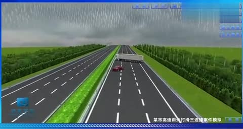 交通事故案发现场全景测量三维动画复原分析 视频