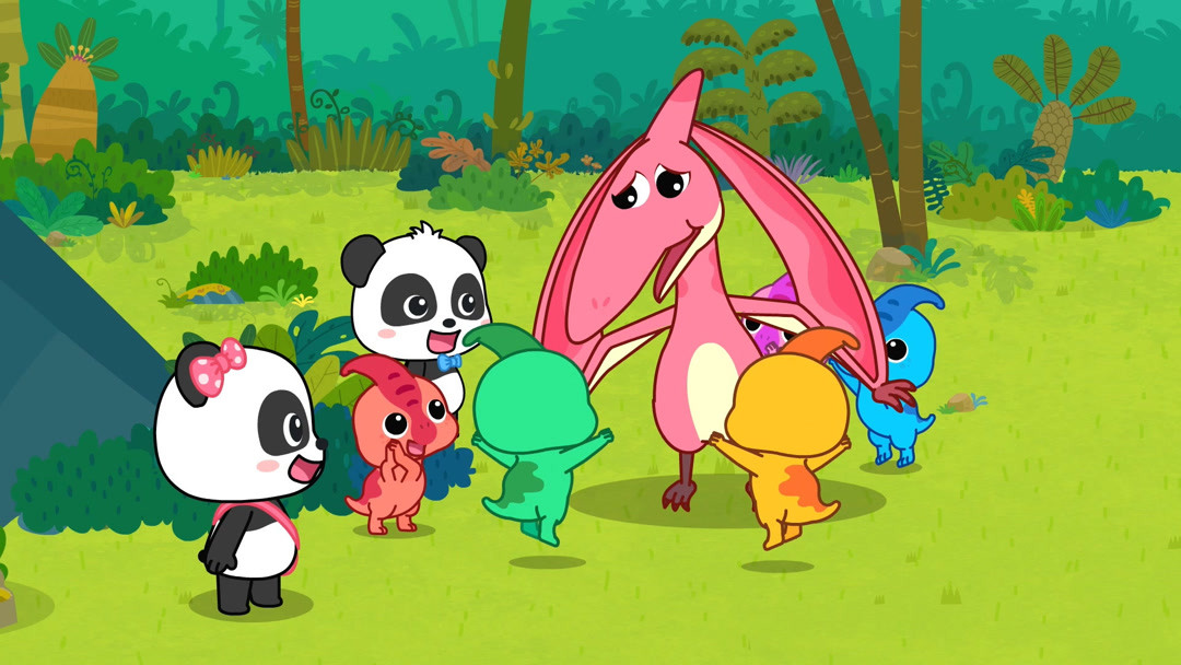 宝宝巴士恐龙世界 第2季 第15集 五只副栉龙宝宝