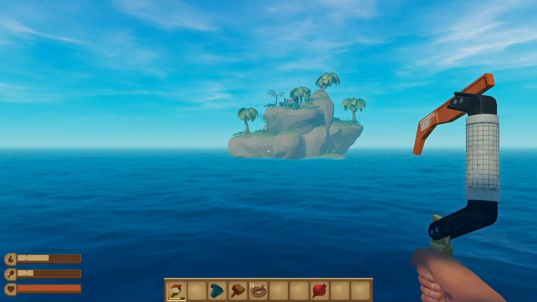 大海解说木筏求生 好不容易登陆岛屿,却上不去第二层