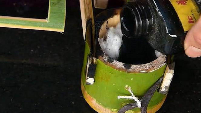 这牛人手艺厉害,用竹子制作出墨斗,恕我直言,这人真有才!