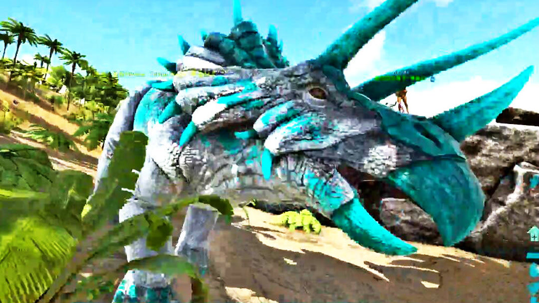 峻晨解说-孤岛开荒指南!如何驯服五彩三角龙?方舟生存进化674