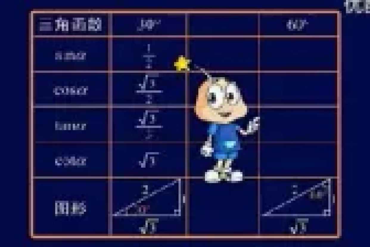 初三数学下2_特殊角的三角函数值 初中数学同步教学