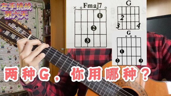 你的吉他入门级和弦G是这么按的吗?让我示范指法帮你解决