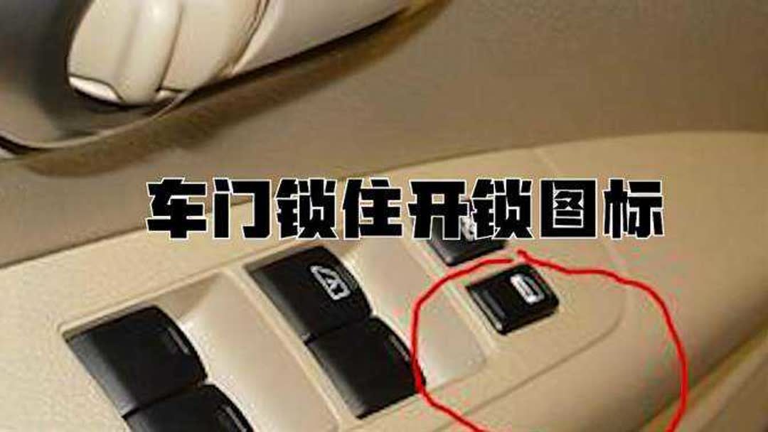 车门锁住开锁图标