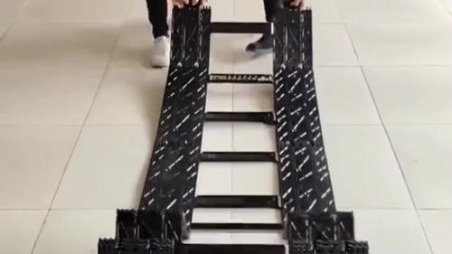 涨知识,第一次见这样的高科技梯子