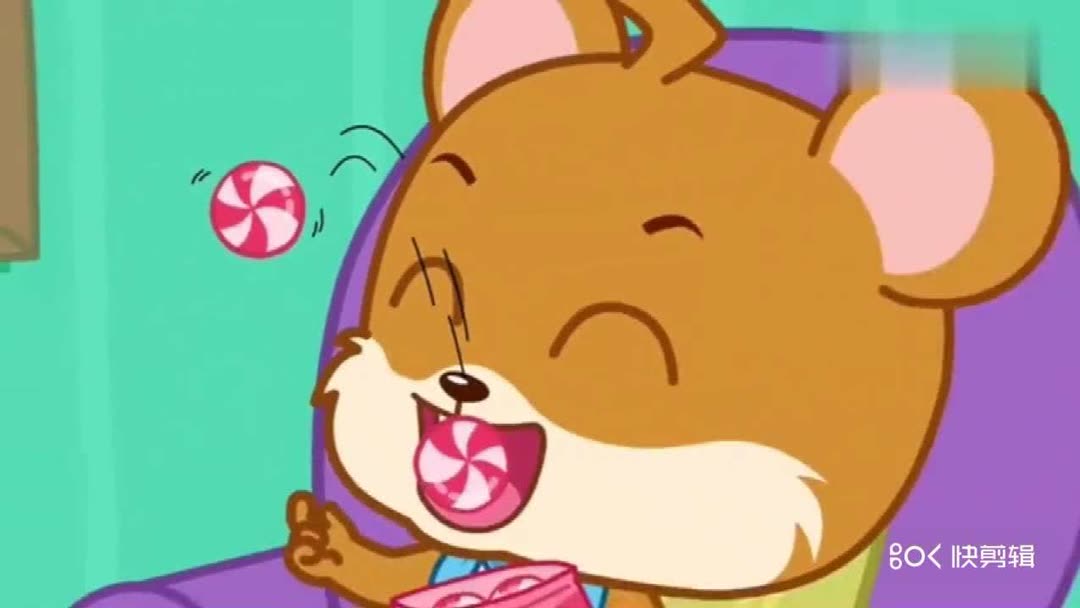 宝宝巴士动画皮皮不认真刷牙结果变成糖果牙齿