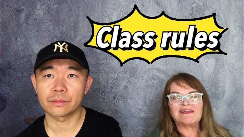 学日常英文单词 class rules
