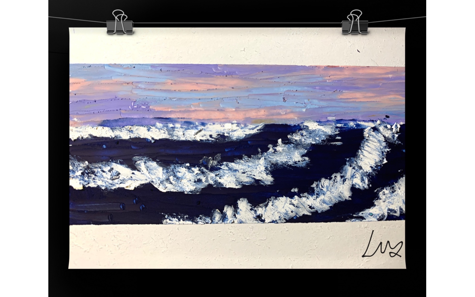 【油画棒教程】教你三分钟画完一幅风景画 新手小白都完全没问题