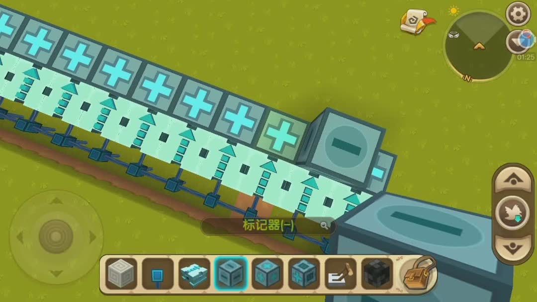 迷你世界:制作快速火车运输机教学,快来学习啊