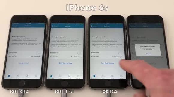 哪个iOS版本的电池续航时间最好?挑几个代表系统版本做测试