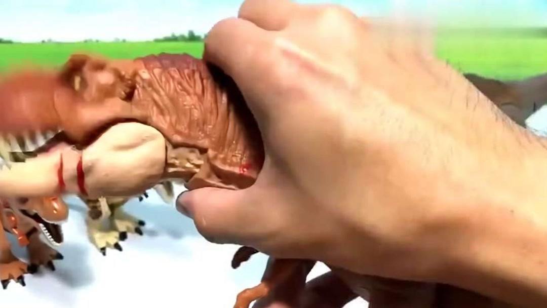 卡通玩具侏罗纪恐龙霸王龙模型