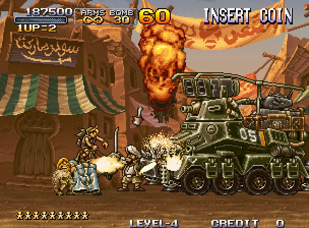 【合金弹头X】X代与2代的混合版(X2R)普通难度一命打法(注意简介)