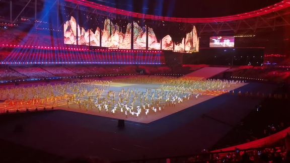 第十一届少数民族运动会开幕式塔沟武校#少数民族运动会