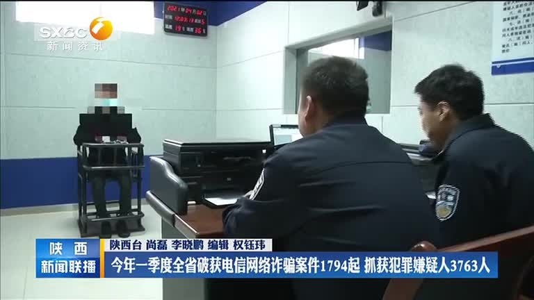 今年一季度全省破获电信网络诈骗案件1794起 抓获犯罪嫌疑人3763人