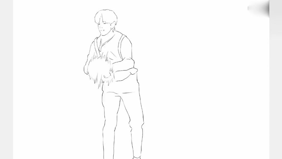 用200多张画还原蔡徐坤打篮球 - 1 - 【转描动画】用200多张画还原蔡...