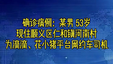 北京顺义一确诊病例详细行动轨迹公布