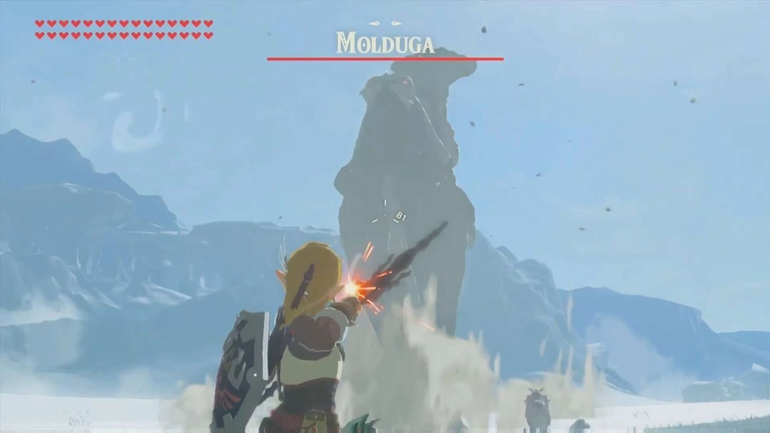 塞尔达传说荒野之息:无伤击杀雪地的潜地怪的技巧