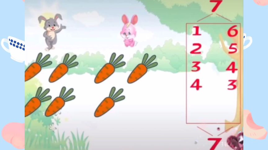 幼儿园教育“7的分解与组成”完整版优质教学