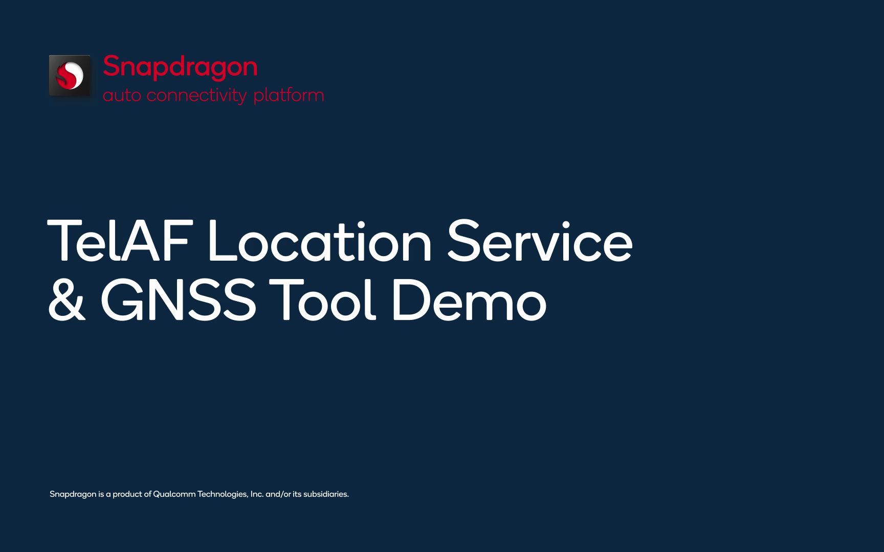 TelAF位置服务和GNSS工具演示