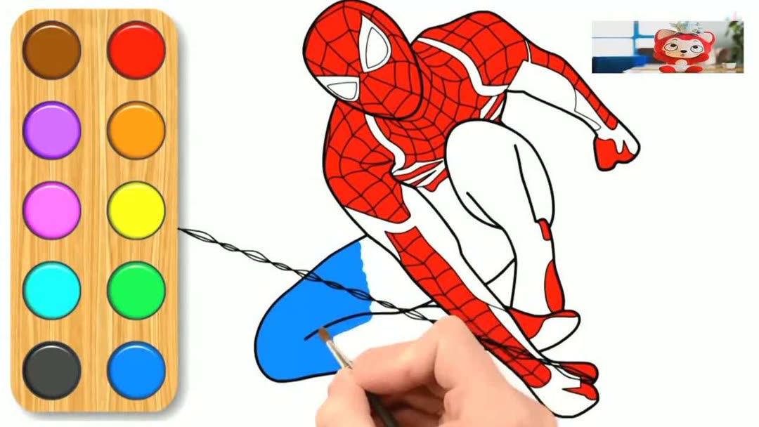 快来学习怎么用简笔画蜘蛛侠吧,再给他涂上好看的颜色