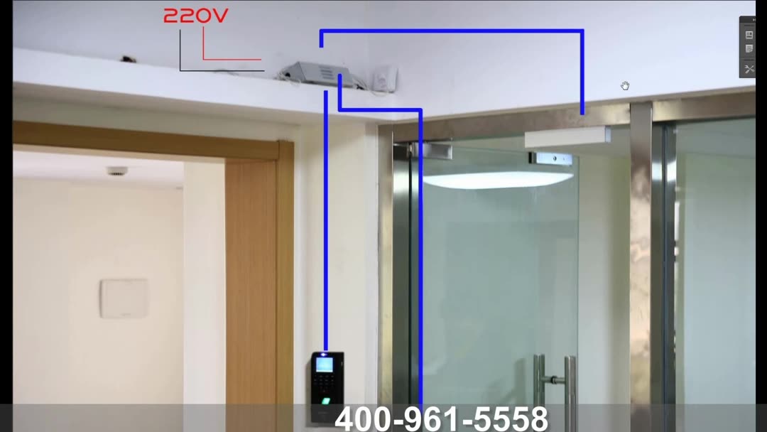 指纹考勤门禁接线布线教程
