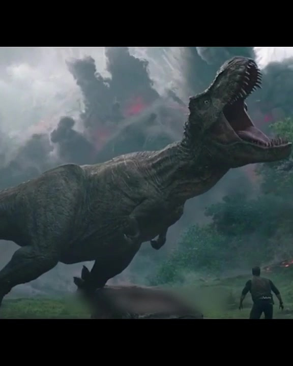 侏罗纪世界2:火山喷发,各种恐龙逃命自救精彩片段!