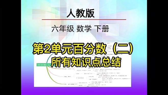 六年级下册数学(第2单元百分数二)所有知识点(考点)总结