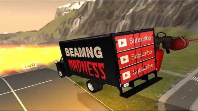 3D汽车模拟,当汽车冲过"火墙"会如何?场面真的太刺激了