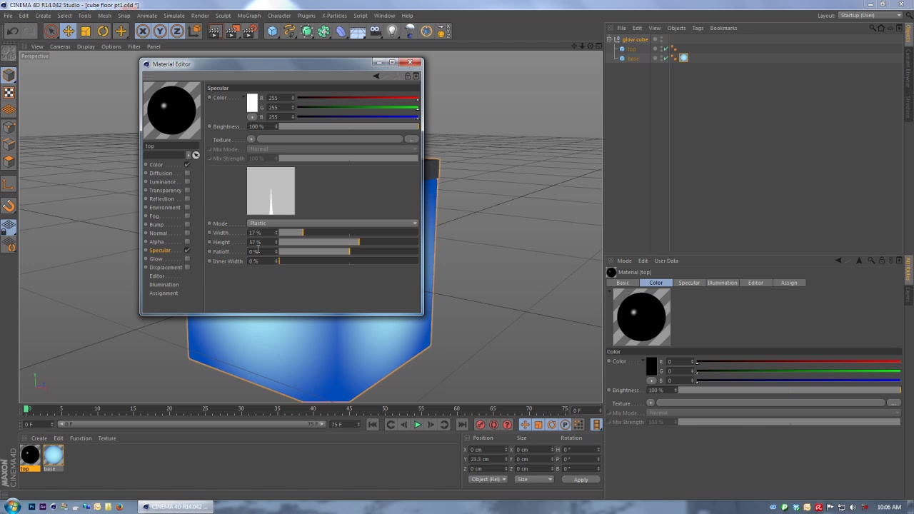 C4D+AE地板浮动动画教程