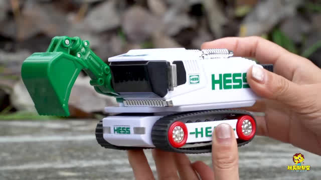 这样的挖掘机,益智工程玩具模型开箱试玩