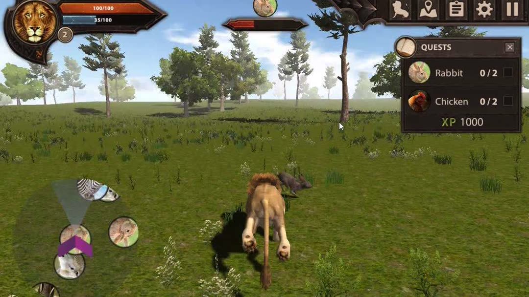 模拟动物人生 狮子搏兔 全力以赴!