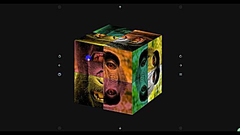 HTML5 CSS3 3D魔方拼图在线益智小游戏网页源码